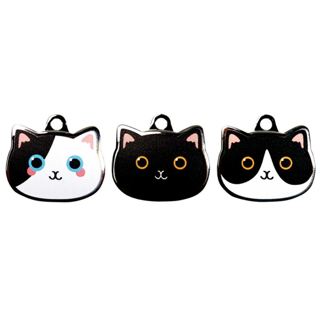 Cute Black Cat ID Tags Tuxedo Cats – FujiGamer